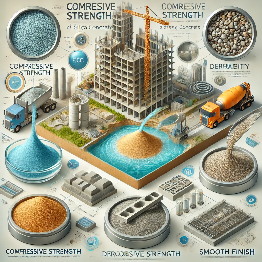 Silica Sand as a Key Component: Strength of Concrete